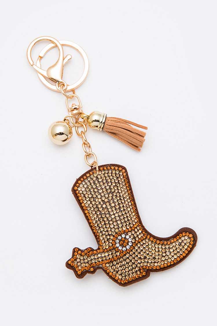 Crystal Western Cowboy Boot Keychain – RARA Boutique